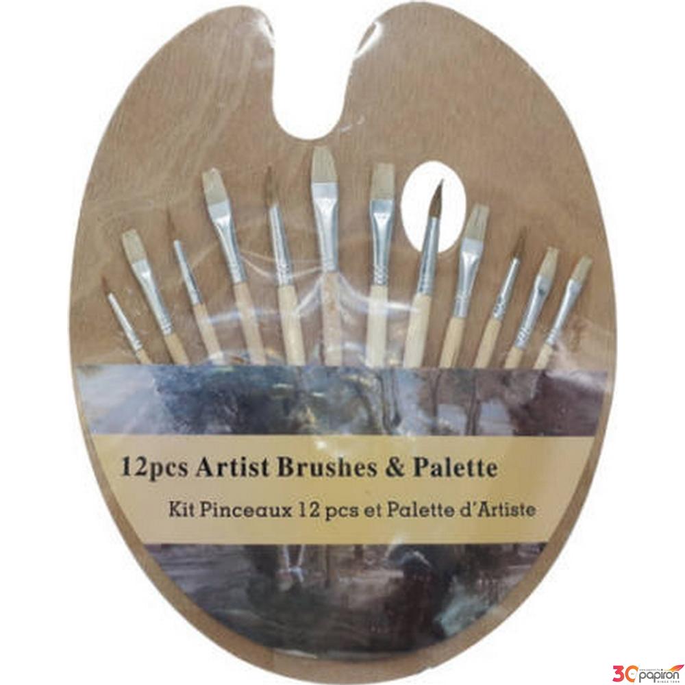 Mona Lisa, Festő paletta Mona Lisa fa, klasszikus forma 30x25cm festő ...